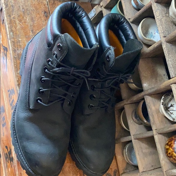 Timberland | Shoes | Black Leather Timberland Boots | Poshmark